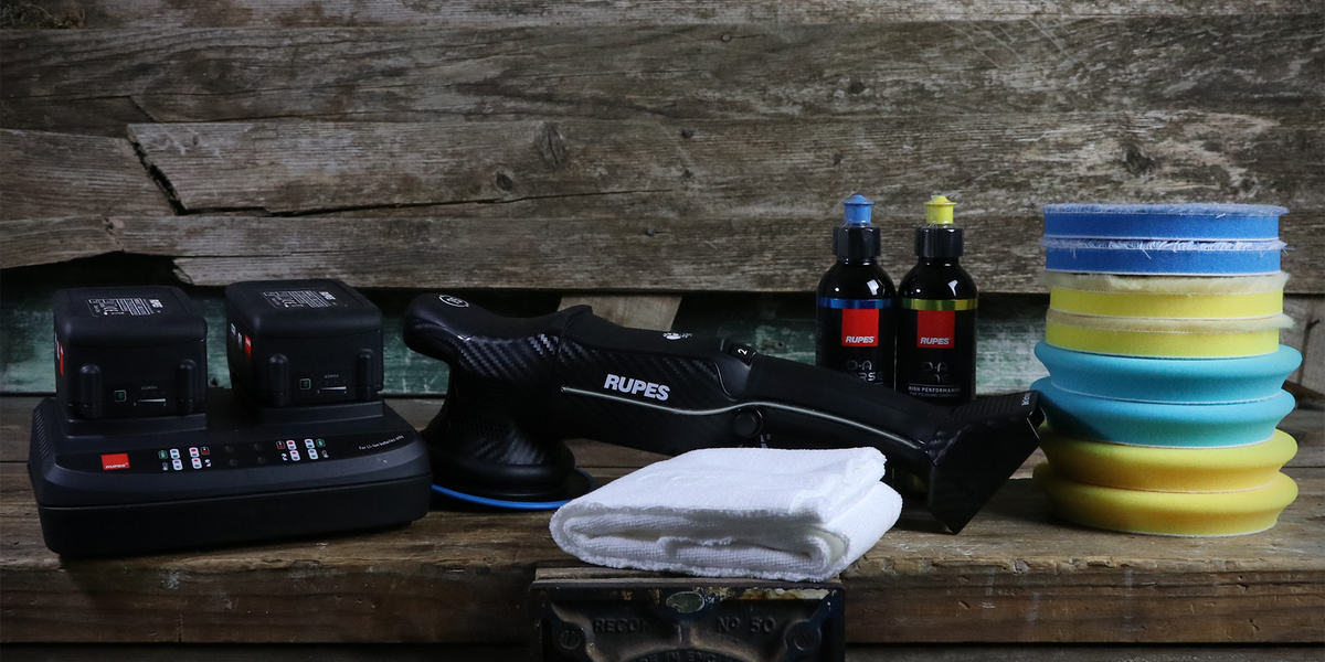 RUPES BigFoot iBrid HLR15 Cordless Dual Action Machine Polisher Kits ...